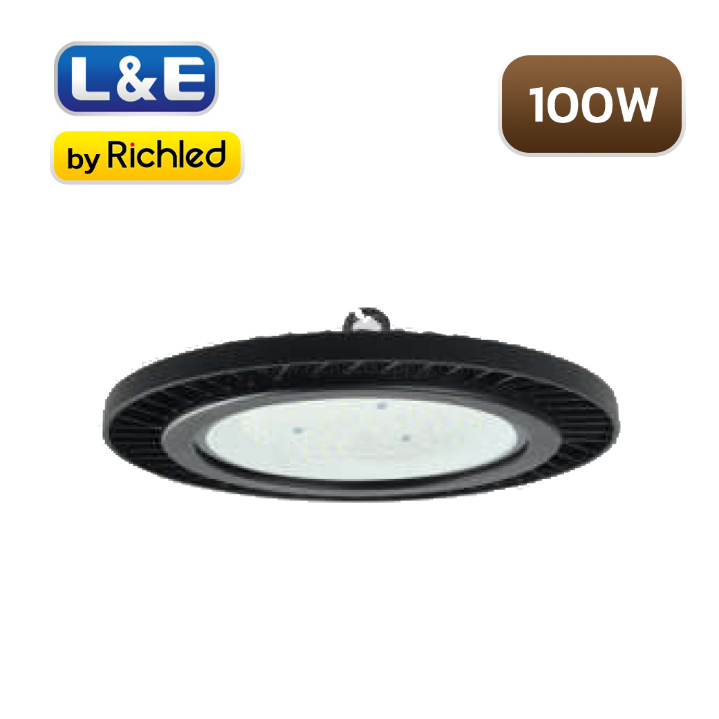 โคมไฮเบย์ LED 100w L&E - www.richestsupply.com - หลอดไฟ LED สปอร์ตไลท์ ...