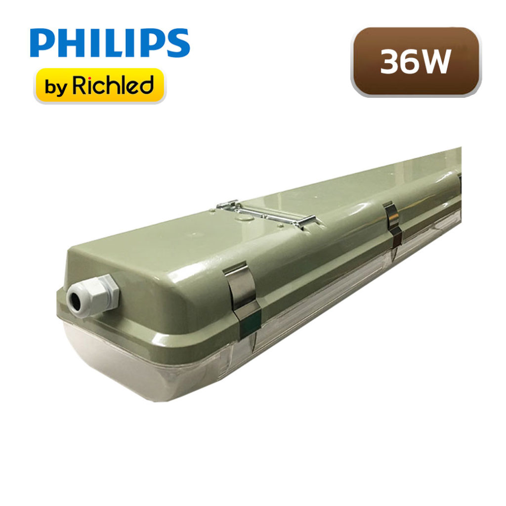 โคมกันน้ำกันฝุ่น 36w Philips tcw097 2x36w - www.richestsupply.com ...