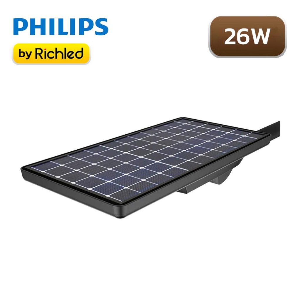 โคมไฟถนน LED โซล่าเซลล์ 26W PHILIPS BRP 710 LED45 SUNSTAY - www ...