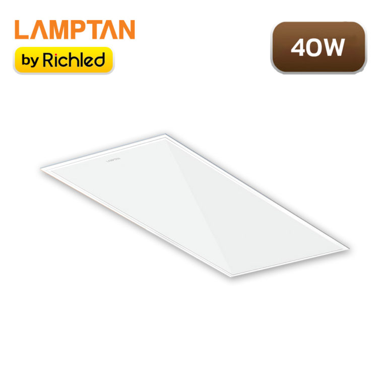 โคมไฟพาแนลฝังฝ้า LED Panel Light 40W LAMPTAN 60x120 - www.richestsupply ...
