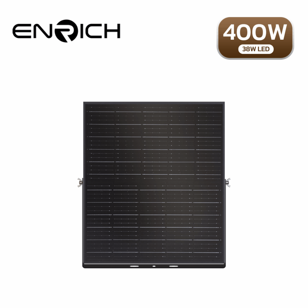 สปอร์ตไลท์โซล่าเซลล์ OPTIMUS 400W / LED 38W ENRICH - www.richestsupply ...
